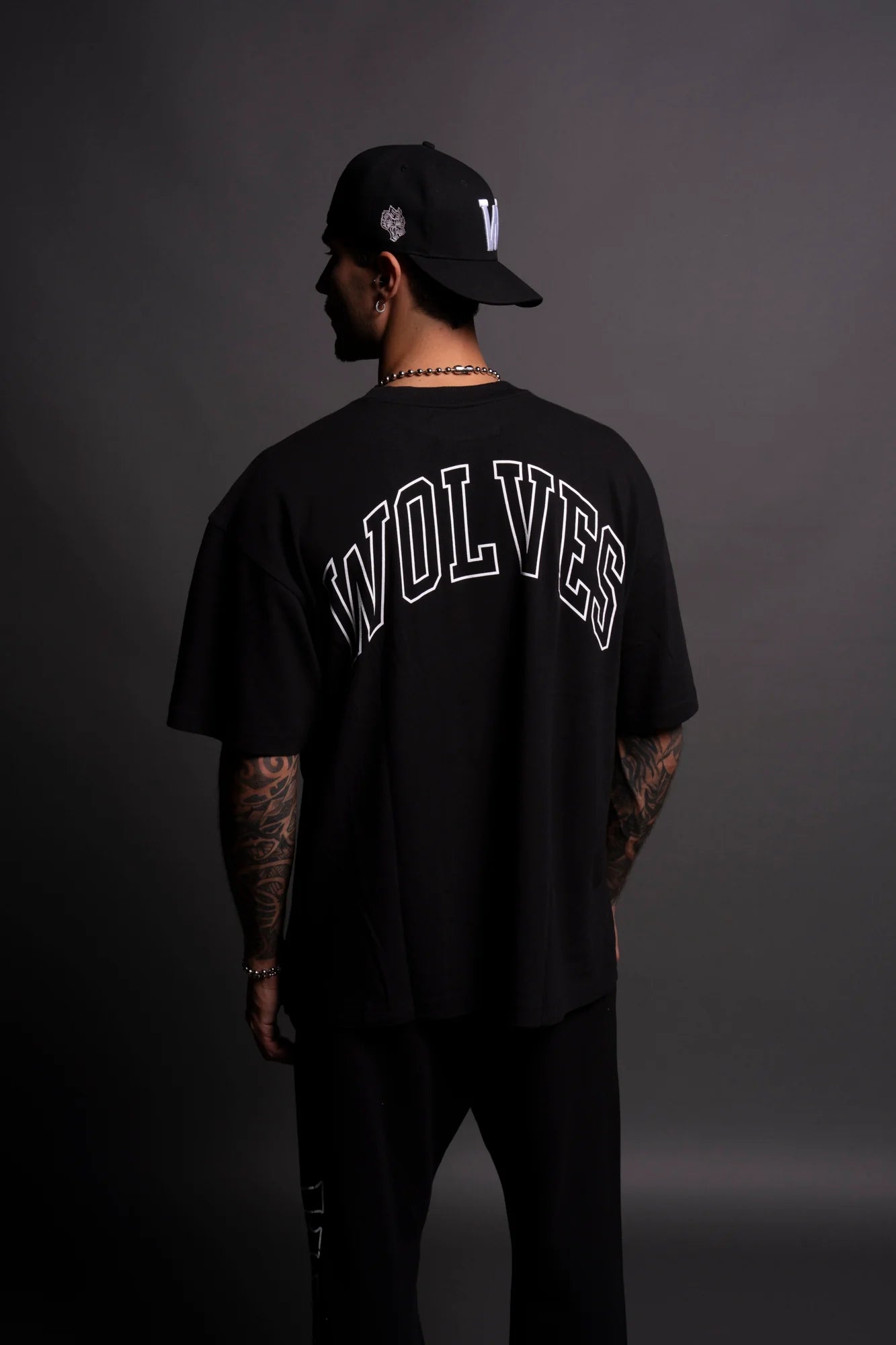 Playera “Wolf Loyalty” Premium Oversized - Negro – Naahal